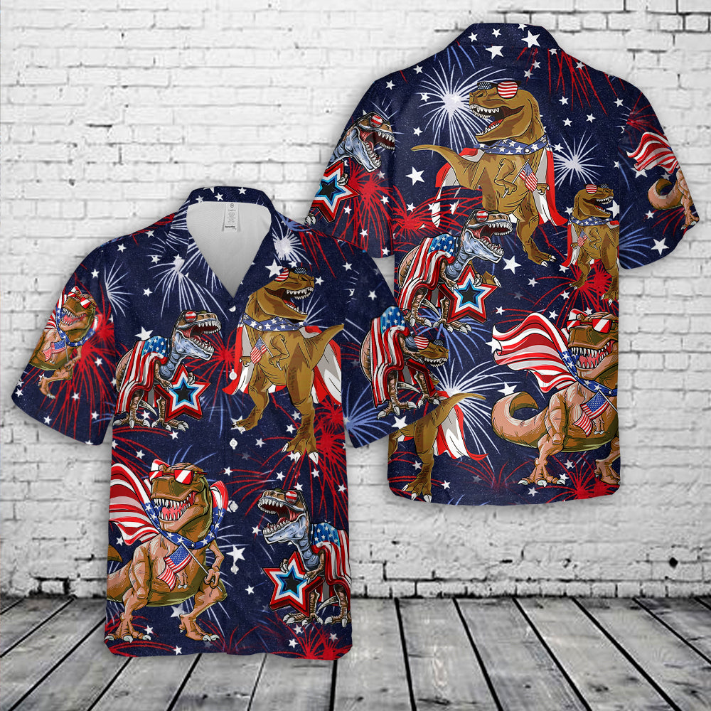 american flag button up