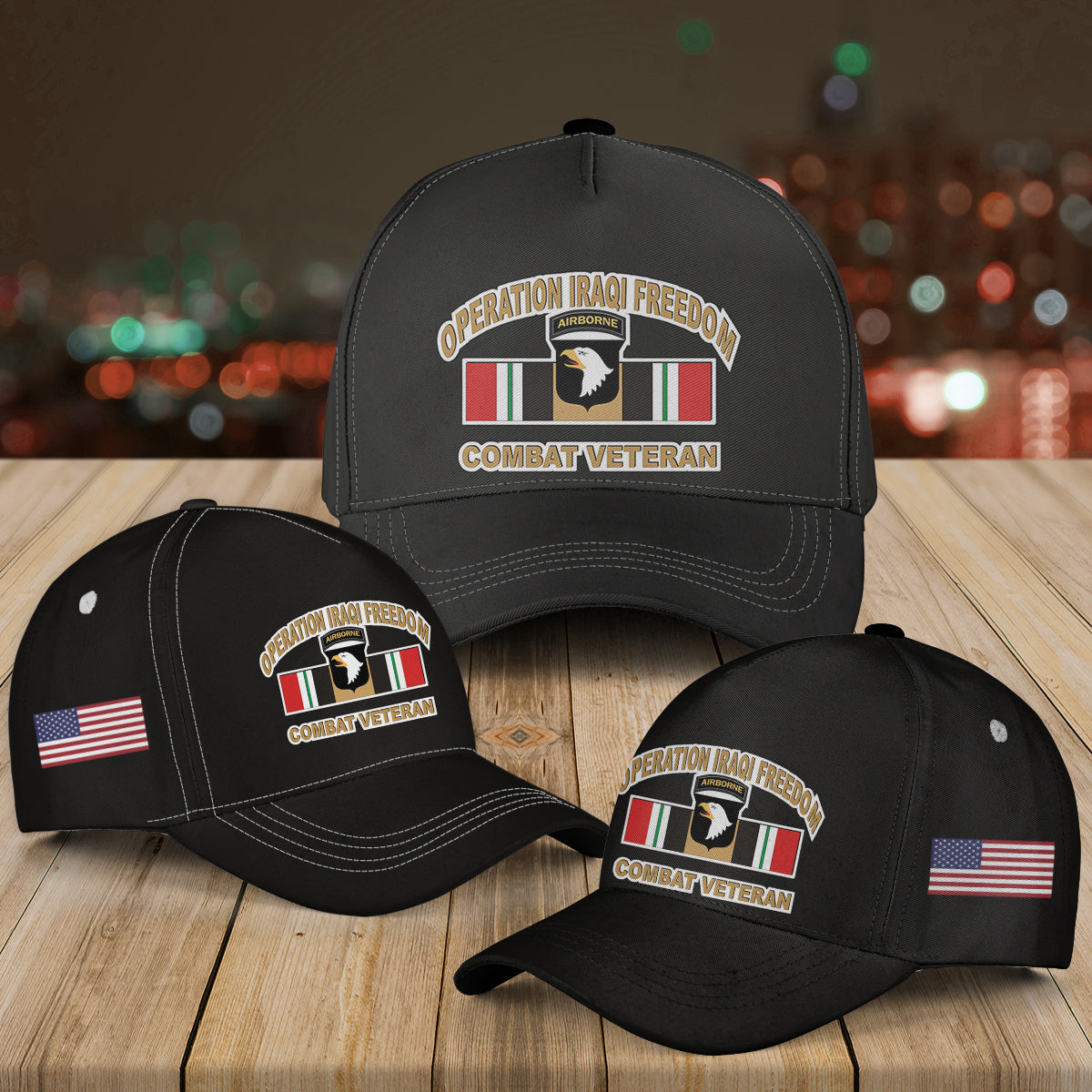 US Army 101st Airborne Iraq Combat Veteran Baseball Cap – Merch Gears