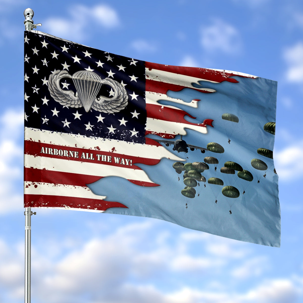 US Army 82nd Airborne Division House Flag – Merch Gears