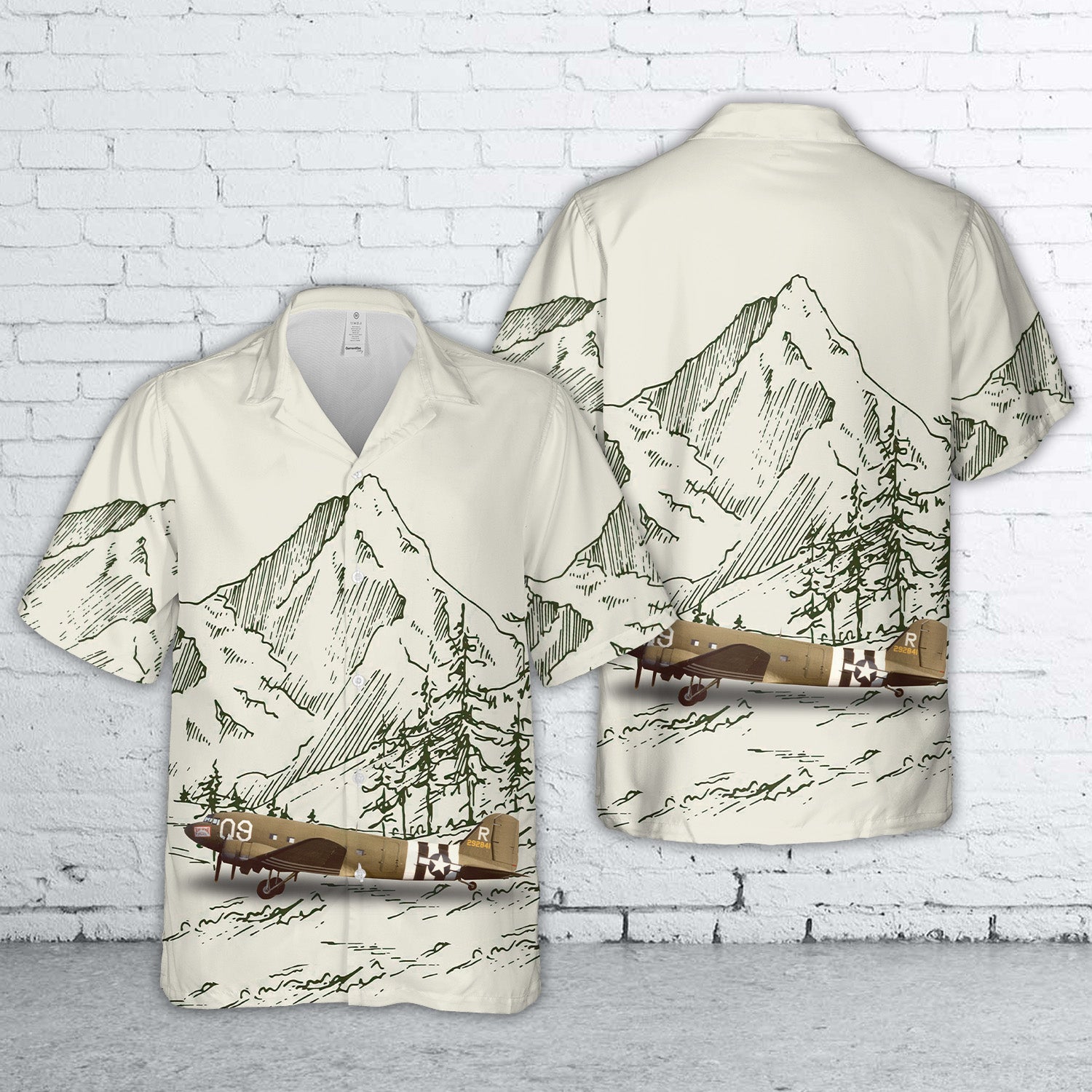 US Army Air Force (USAAF) C-47A Skytrain 42-92841 Hawaiian Shirt – Merch Gears