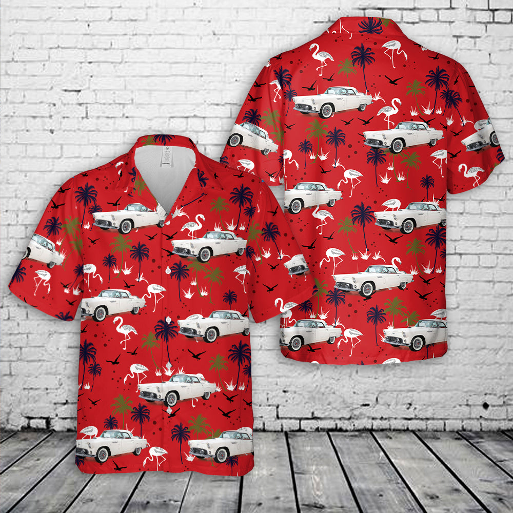 1956 Ford Thunderbird Colonial White Hawaiian Shirt – Merch Gears