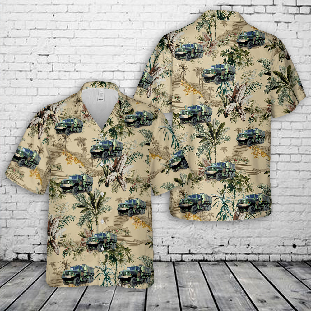 1971 AM General M35A2 with winch and camouflage cargo Hawaiian Shirt ...