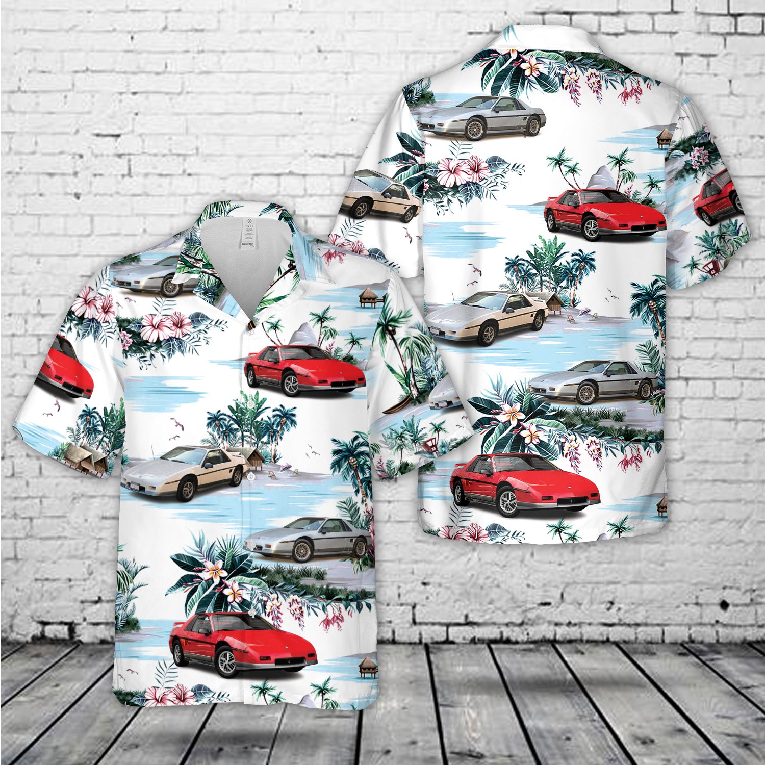 1985 Pontiac Fiero GT Hawaiian Shirt – Merch Gears