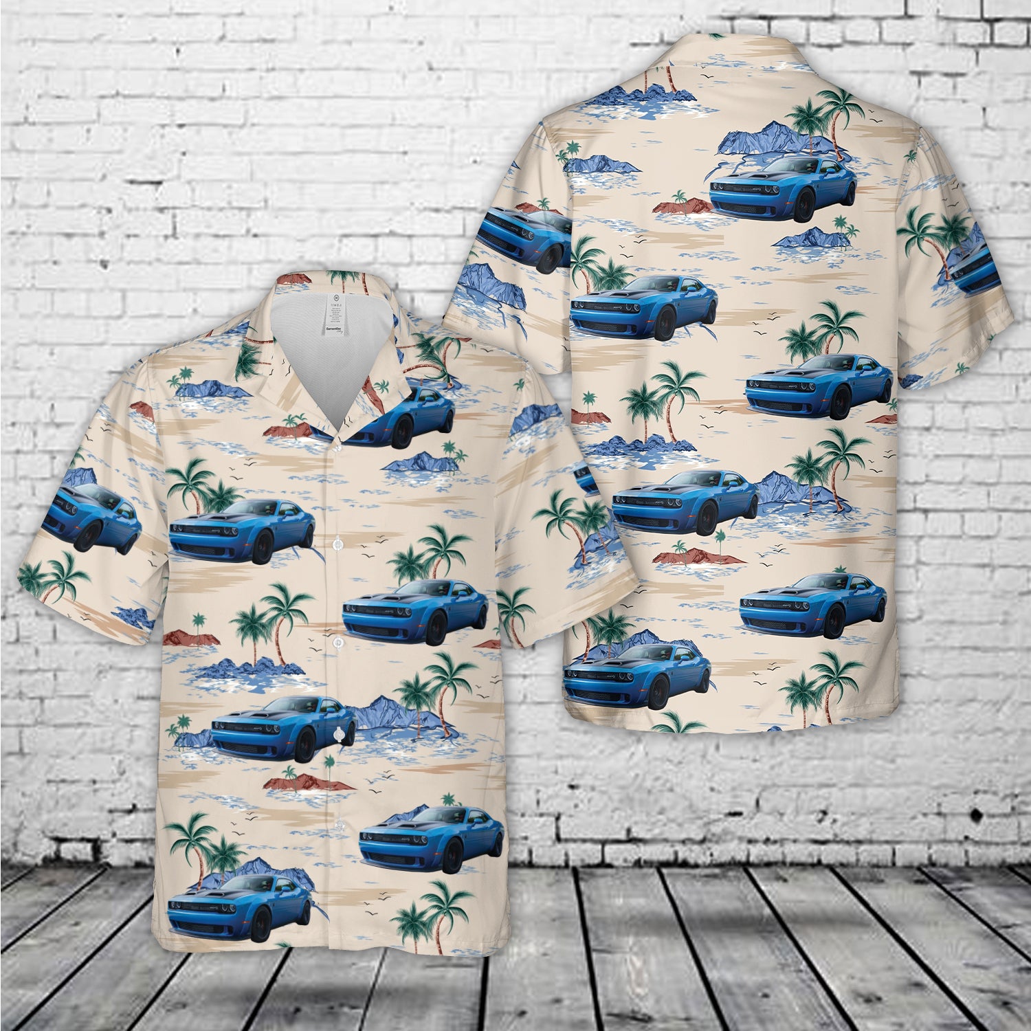 2019 Dodge Challenger SRT Hellcat Redeye Widebody Hawaiian Shirt ...