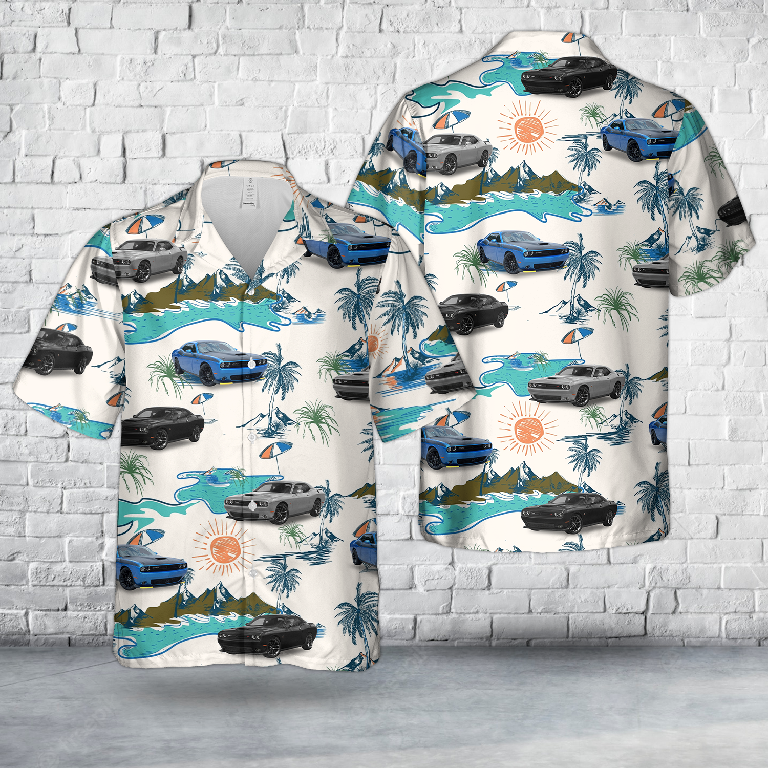 2023 Dodge Challenger R/T Scat Pack Hawaiian Shirt – Merch Gears