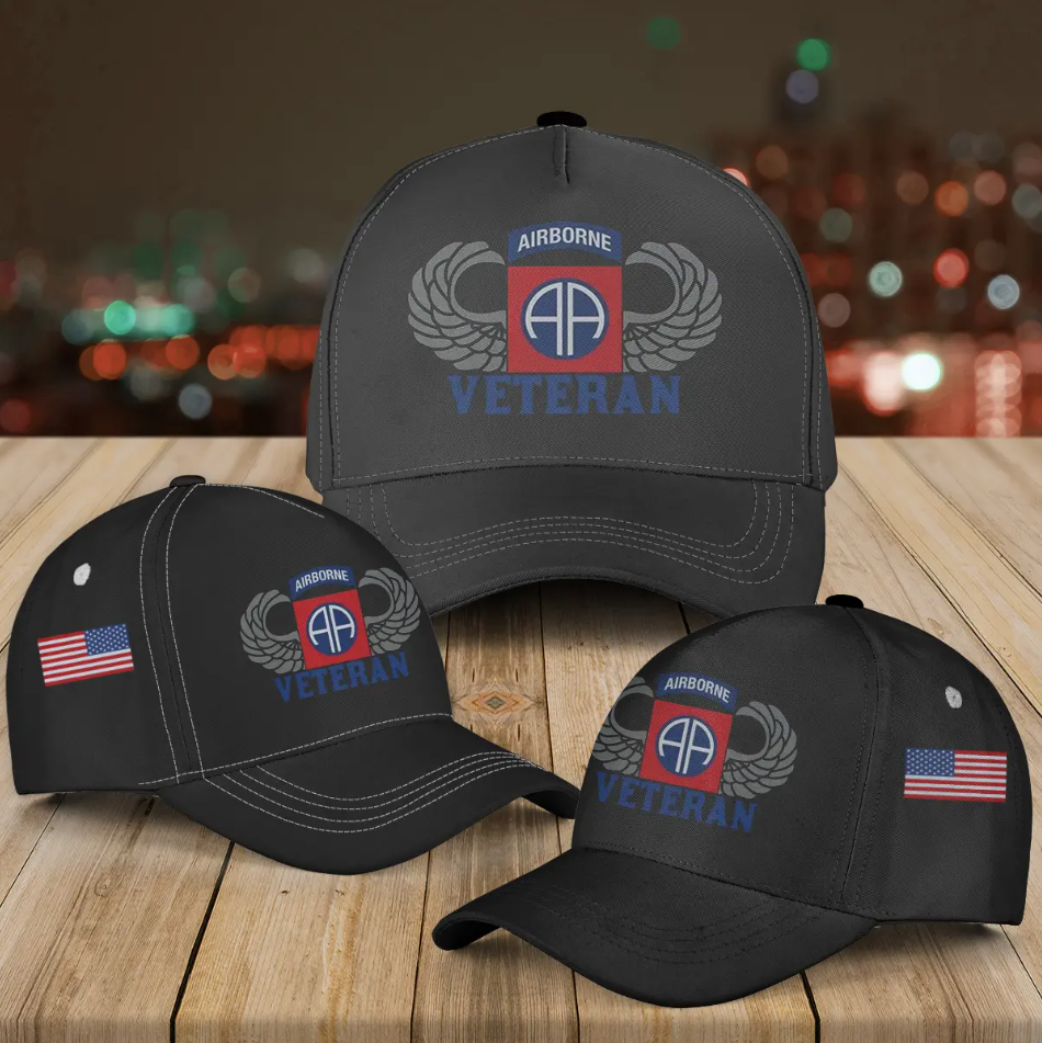 US Army 82nd Airborne Veteran Baseball Cap – Merch Gears