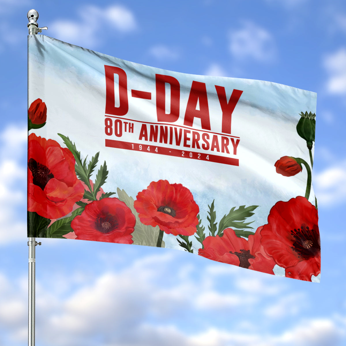 80th Anniversary D-Day House Flag – Merch Gears