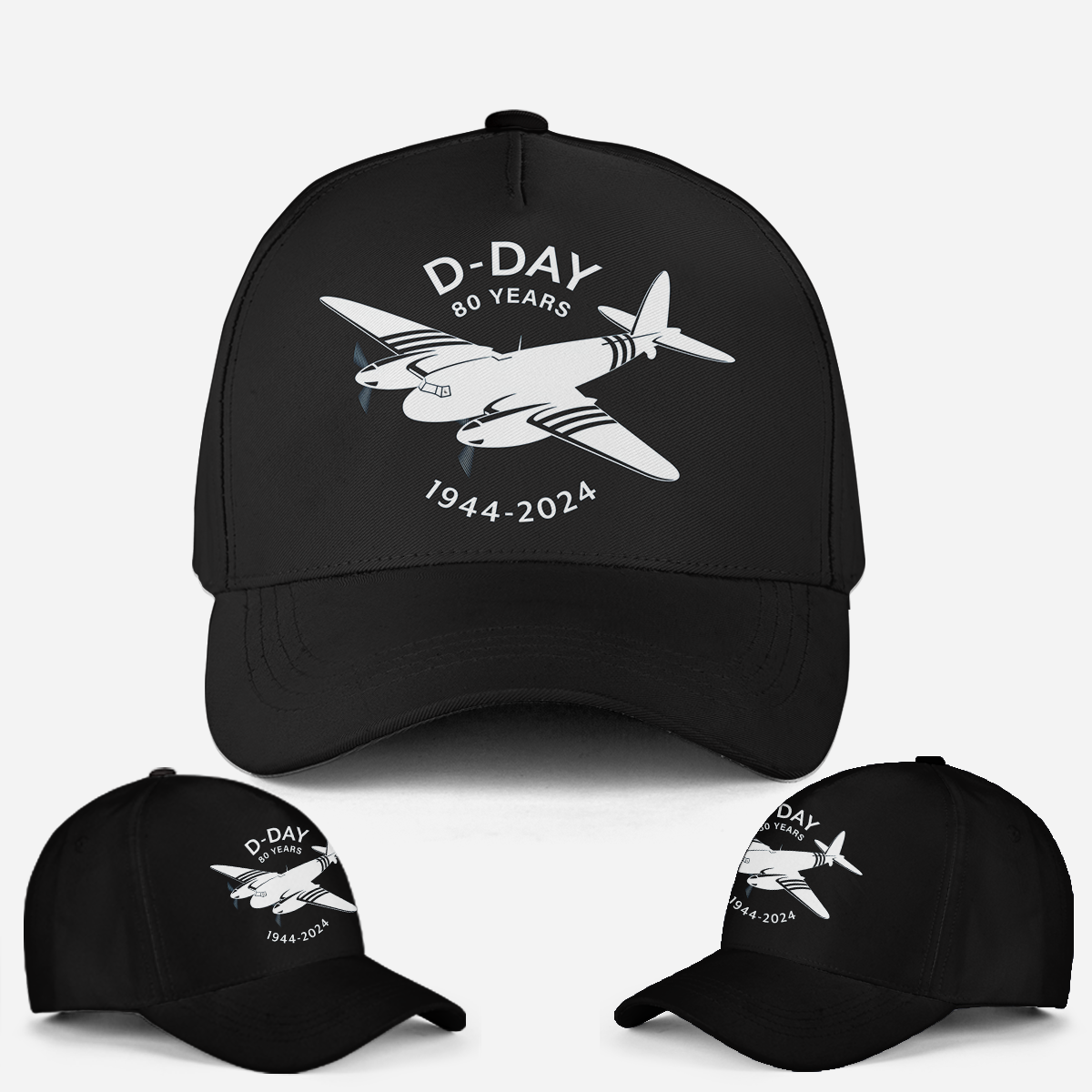80th Anniversary of D-Day Plane Baseball Cap – Merch Gears