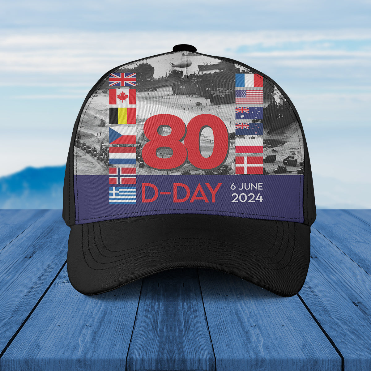 80th anniversary of D-Day Normandy 2 Baseball Cap – Merch Gears