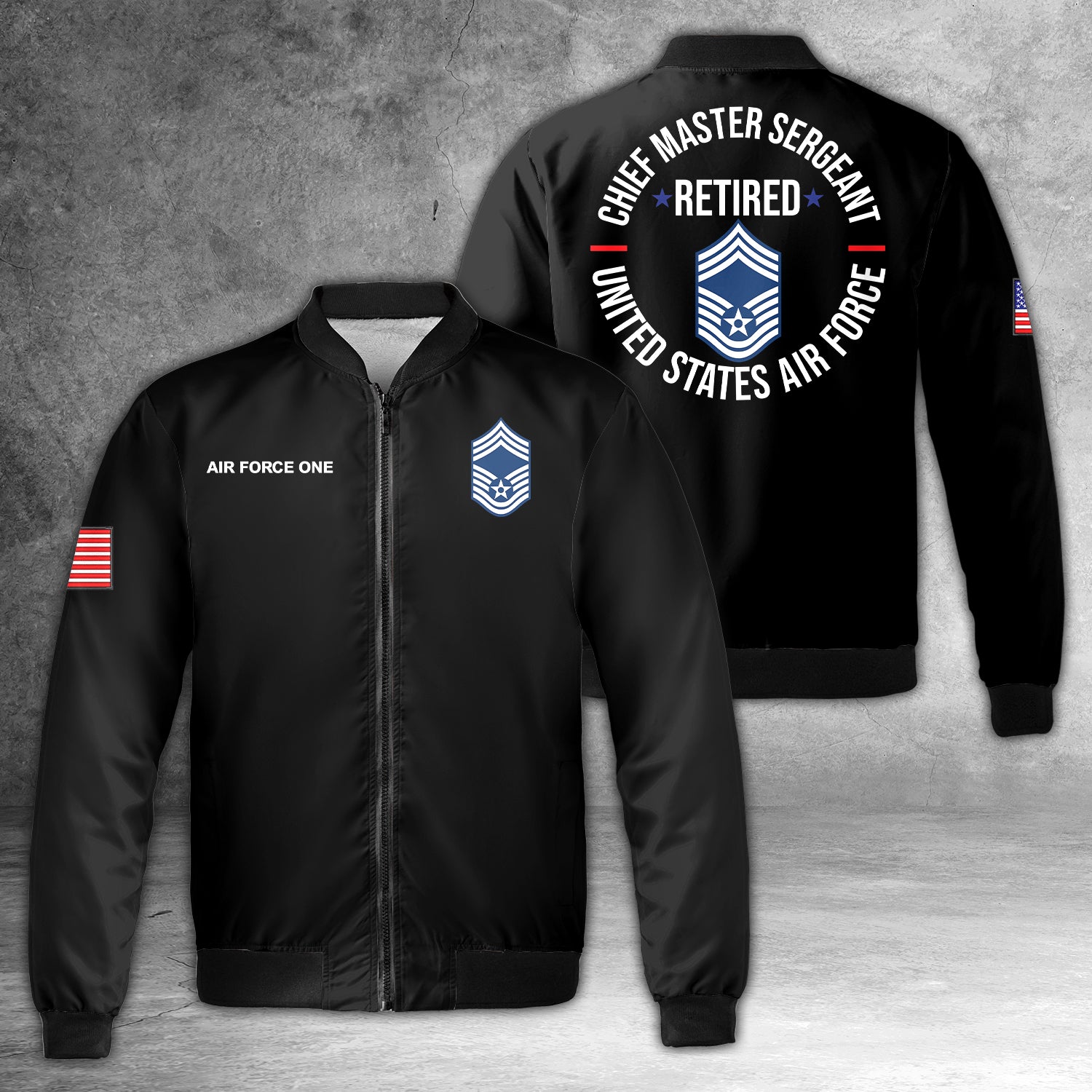 Air Force Chief Master Sergeant Retired Bomber Jacket – Merch Gears