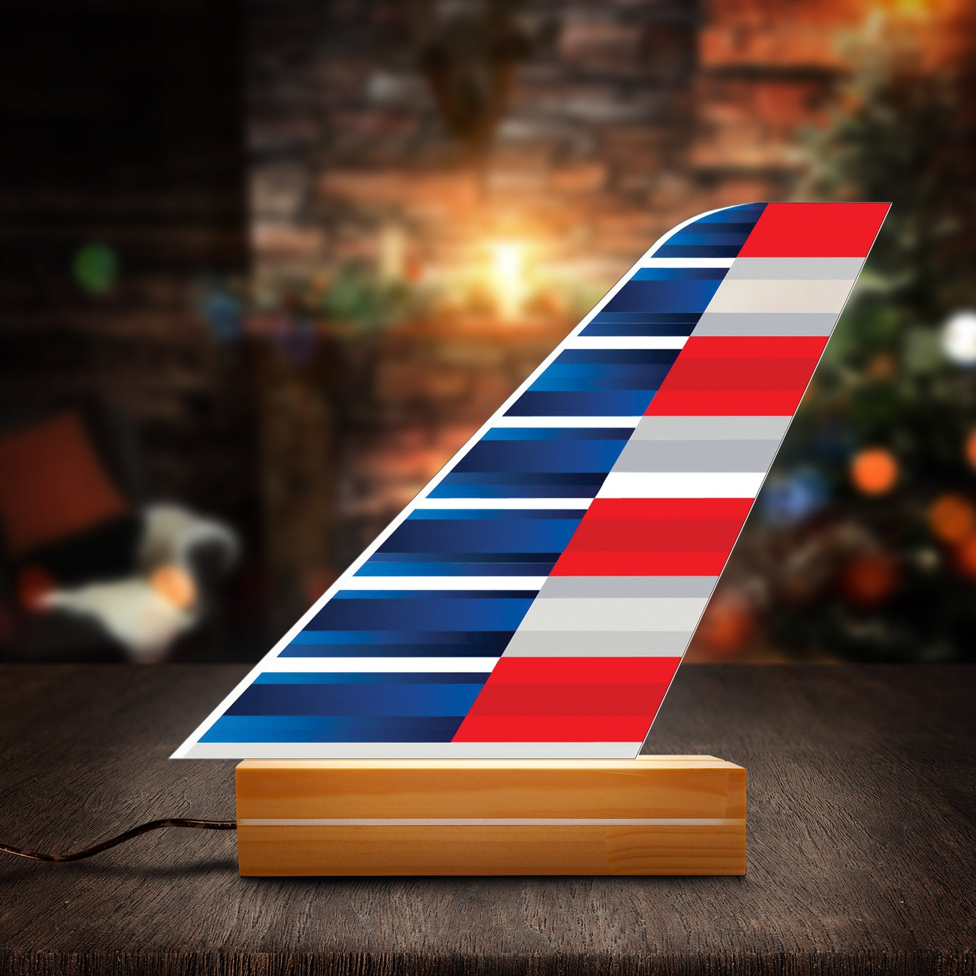 American Airlines Tail - Modern Livery Photo Night Light – Merch Gears