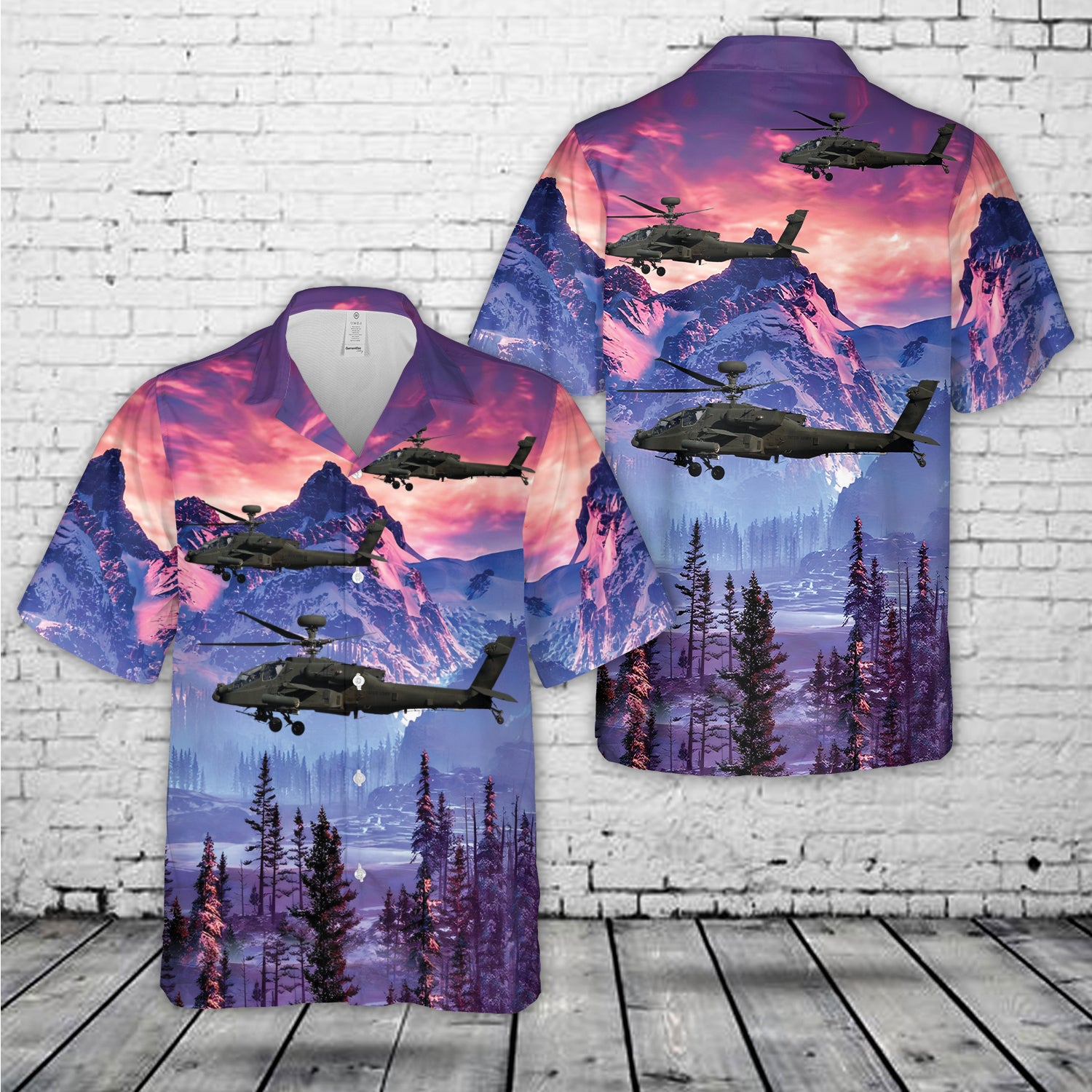 Arizona NG 1-285th Aviation Regiment AH-64D Apache Hawaiian Shirt ...