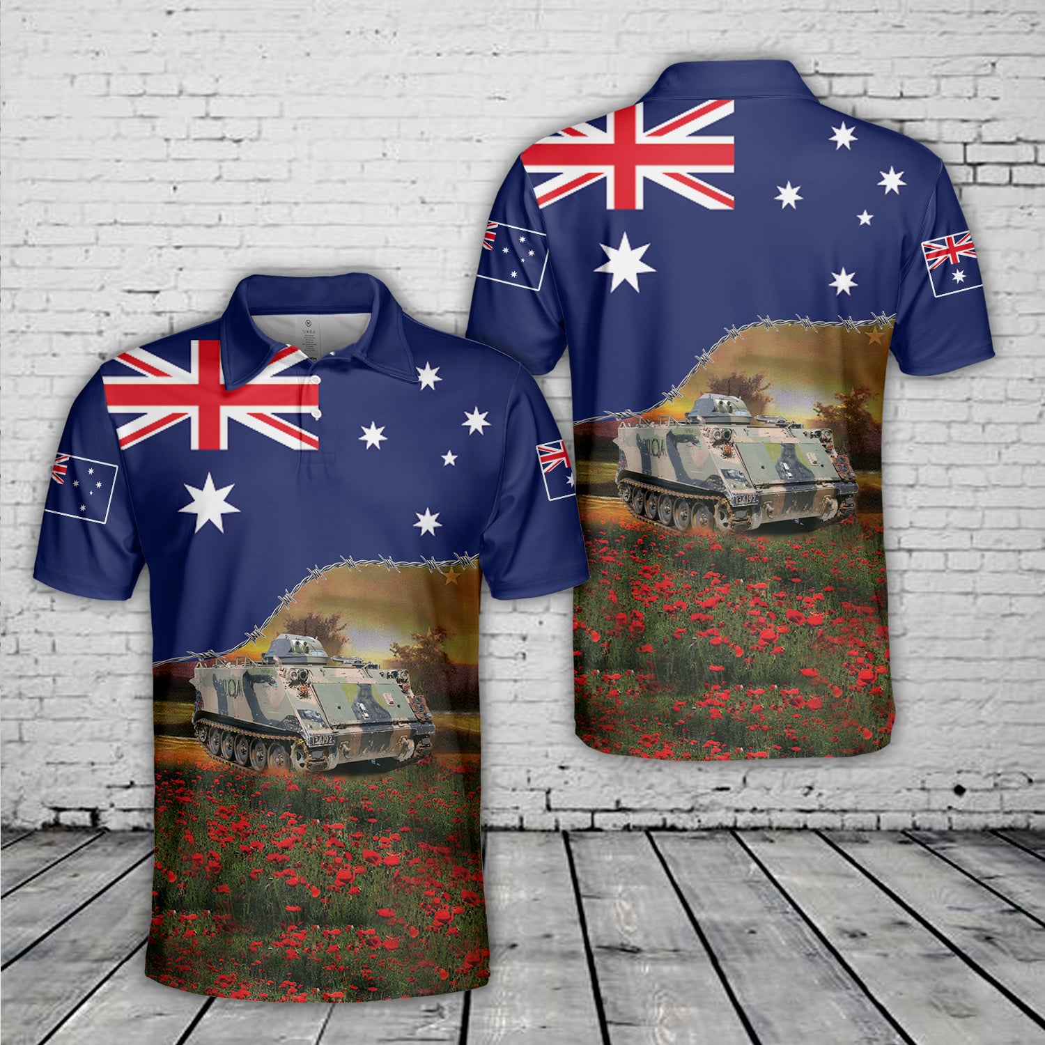 Australian Army M113A1 Armoured Personnel Carrier ANZAC Day Red Poppy ...