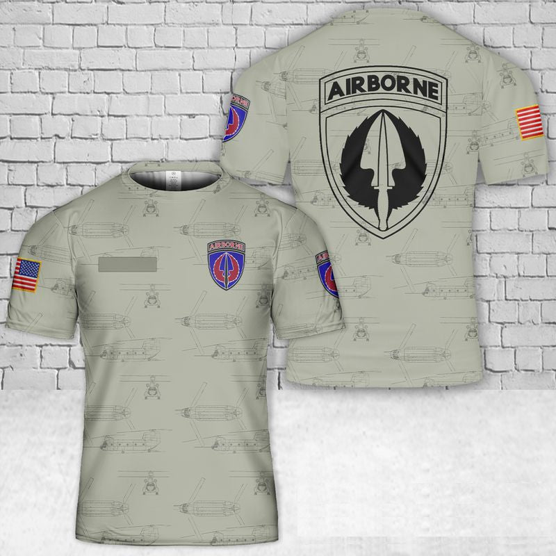 Custom US Army Special Operations Aviation Command 3D T-Shirt – Merch Gears