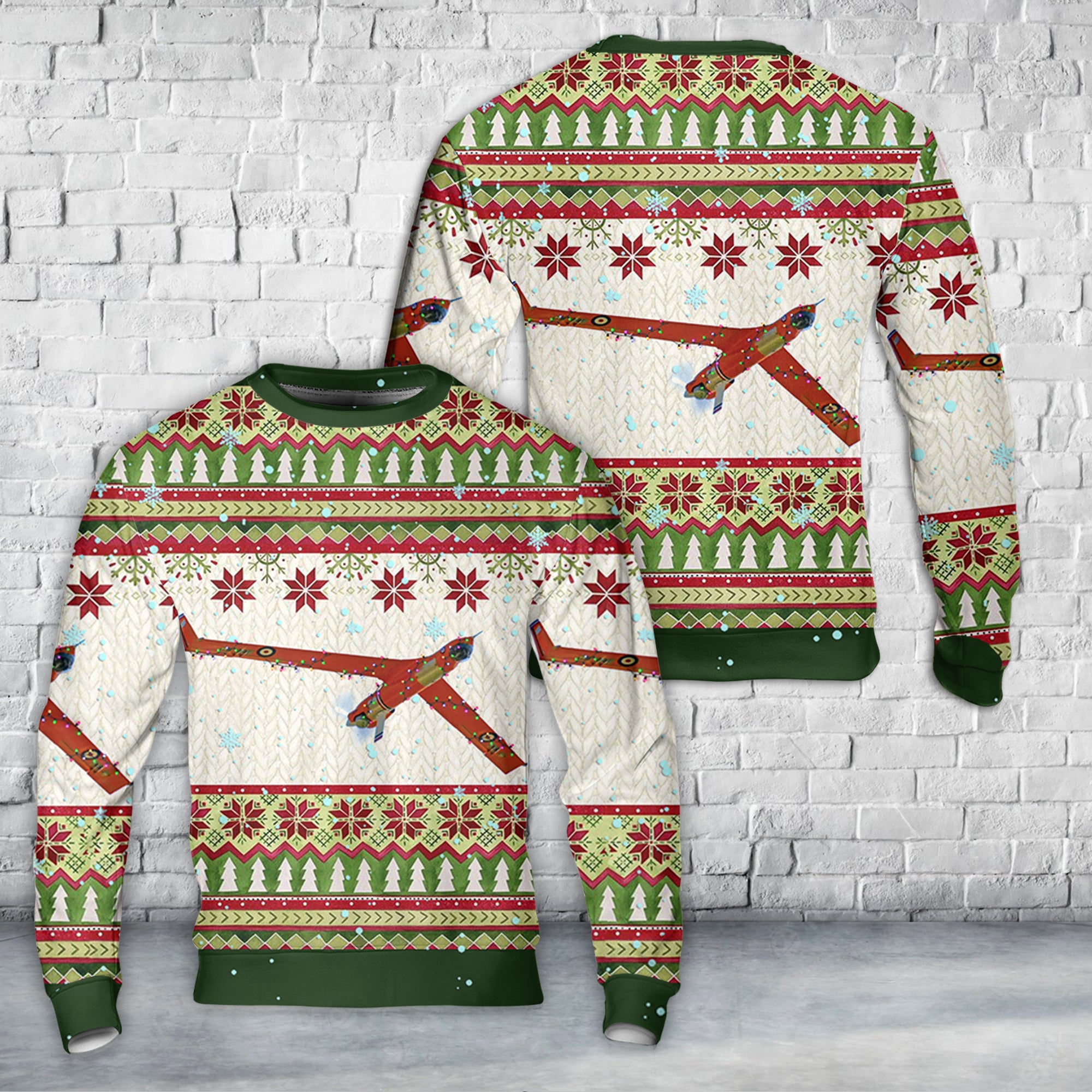 Boeing Insitu Scan Eagle UAV Aircraft Christmas AOP Sweater – Merch Gears