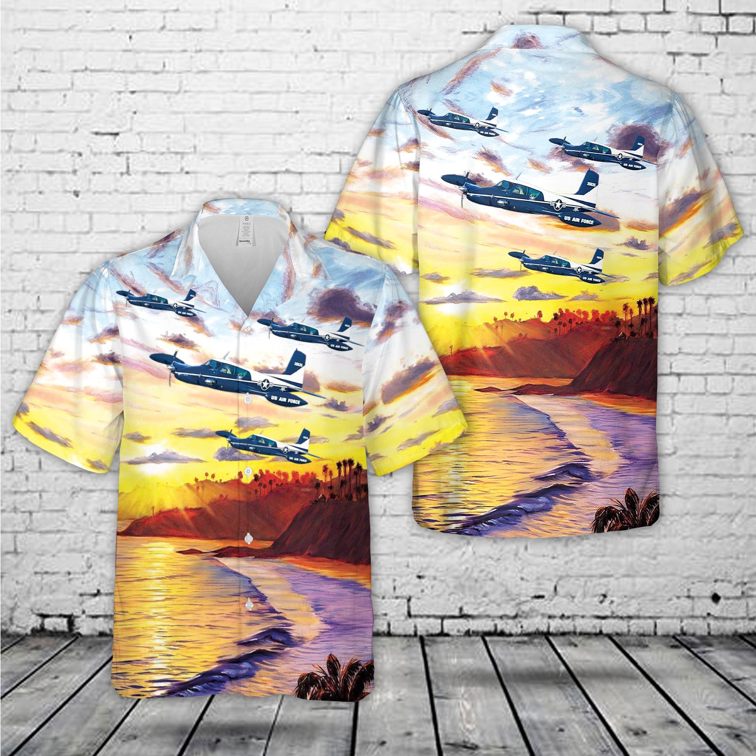 Cessna 310 USAF Blue Canoe airplane Hawaiian Shirt – Merch Gears