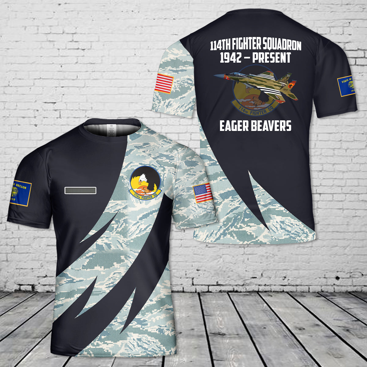 Custom Name US Air Force Oregon Air National Guard, 114th Fighter Squa ...