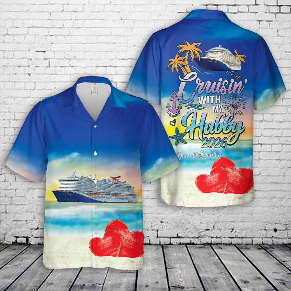 Custom Couple Name & Year Carnival Cruise Line Mardi Gras Valentine's ...