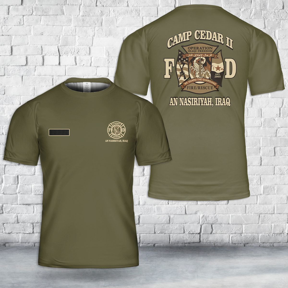 Custom Name Camp Cedar Fire Department T-Shirt 3D – Merch Gears