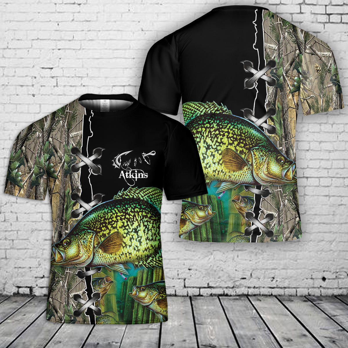 Custom Name Crappie Fish 3D T-Shirt – Merch Gears