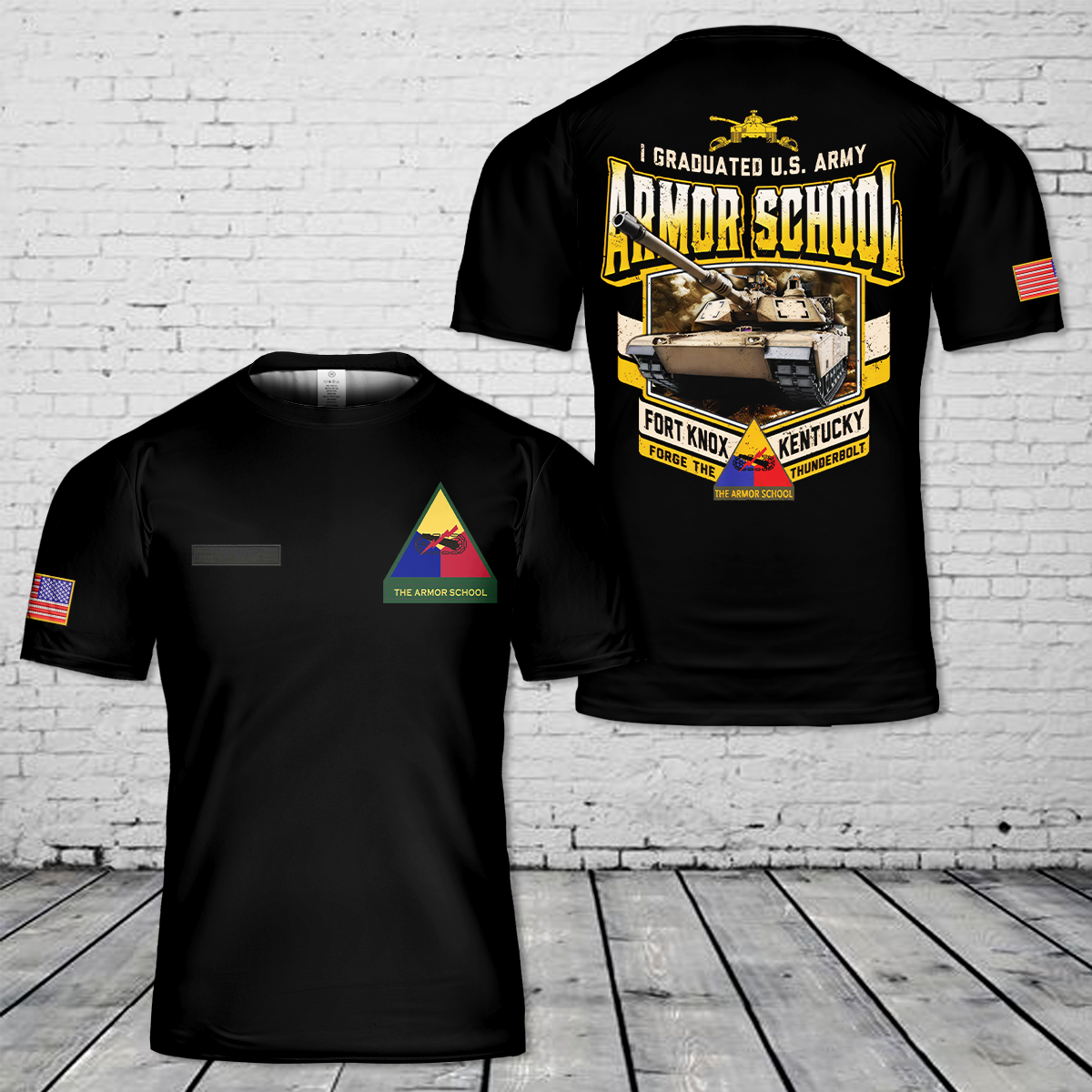 Custom Name I Graduated US Army Armor School - Fort Knox - M1 Abrams T ...