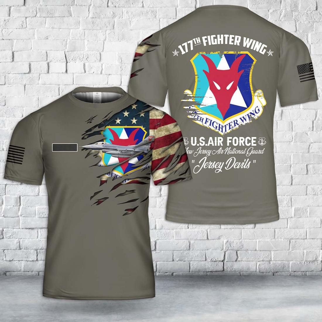 Custom Name New Jersey Air National Guard 177th Fighter Wing (177 FW ...