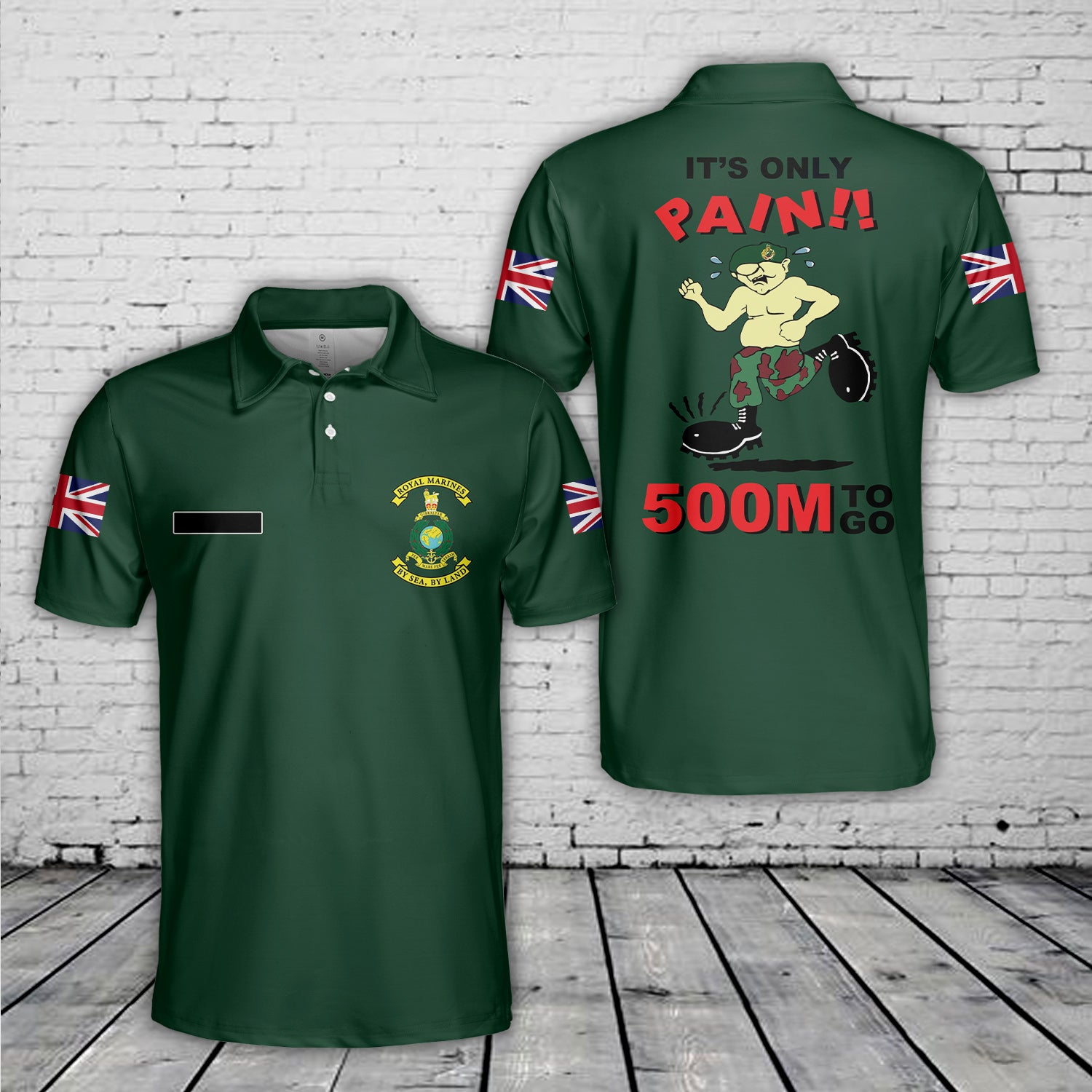 Custom Name Royal Marines Commando Polo Shirt – Merch Gears