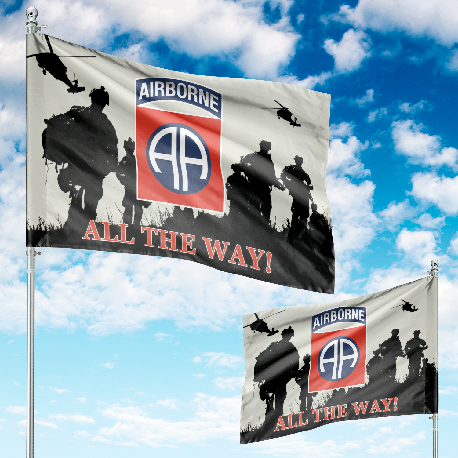 US Army 82nd Airborne House Flag – Merch Gears