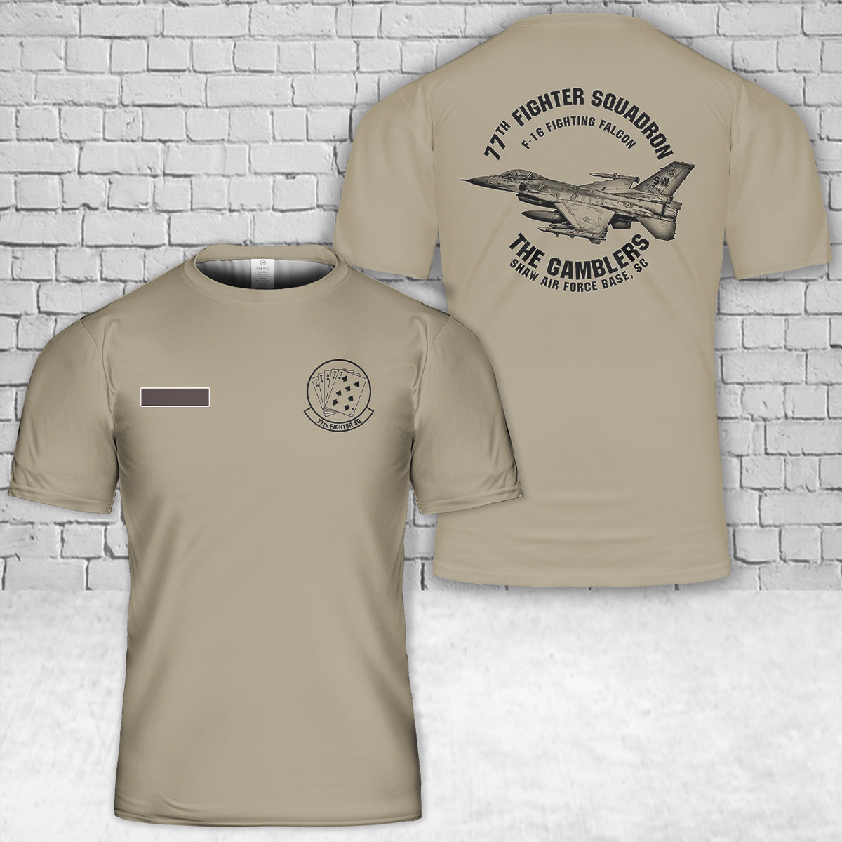 Custom Name US Air Force 77th Fighter Squadron Shaw Air Force Base F-1 ...