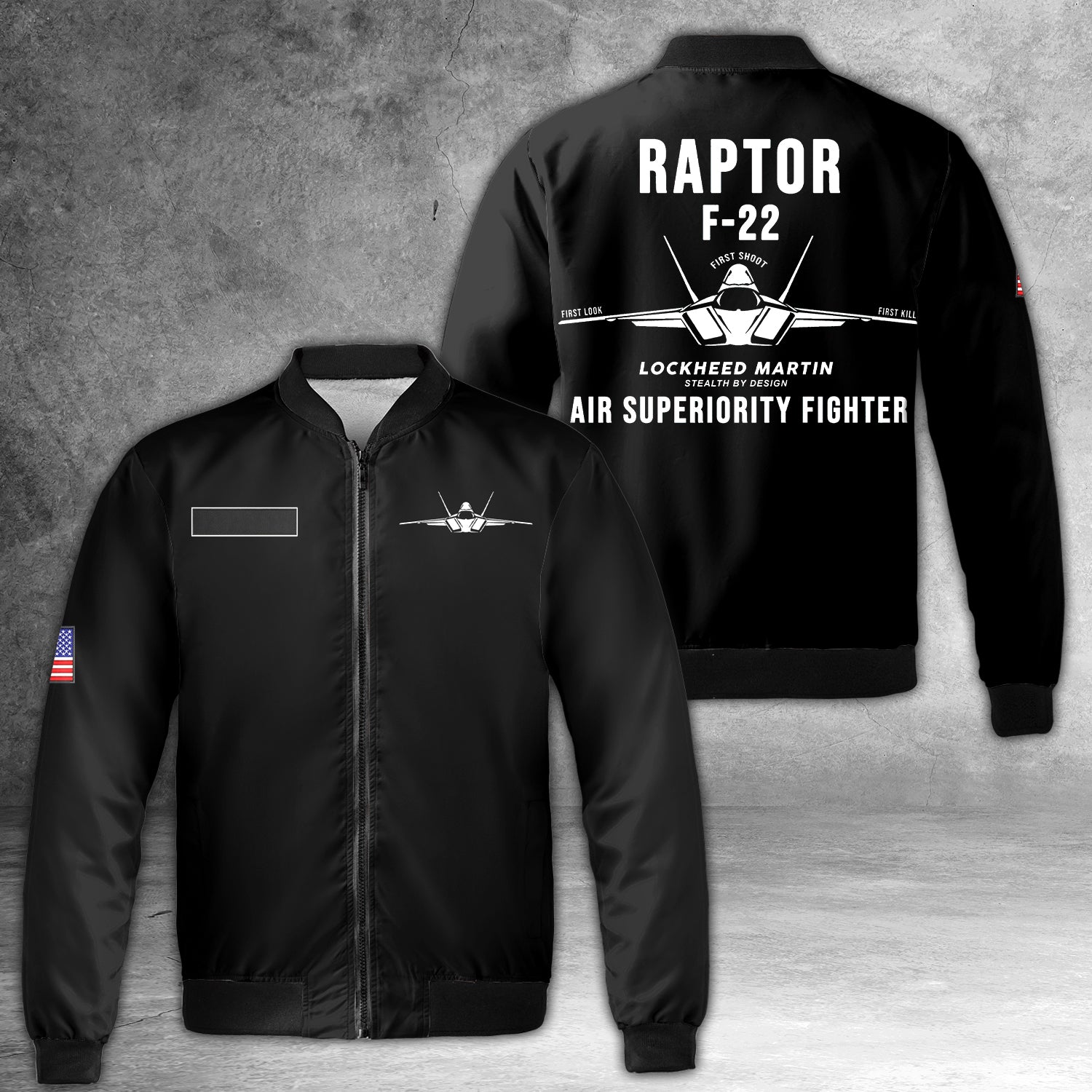 Custom Name US Air Force F-22 Raptor Stealth Air Superiority Fighter A ...