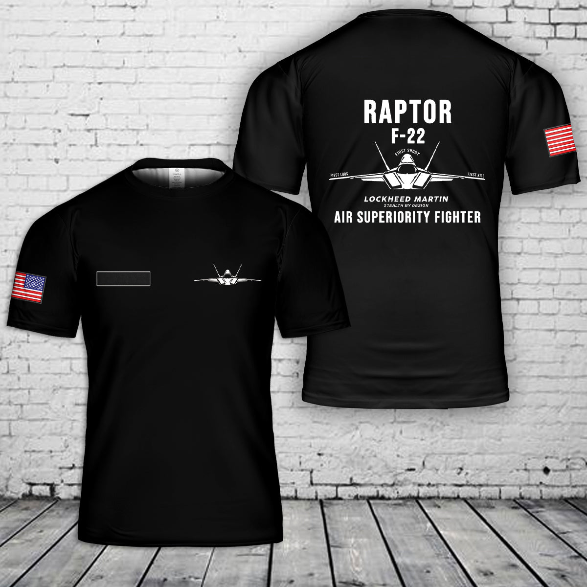 Custom Custom Name US Air Force F-22 Raptor Stealth Air Superiority Fi ...