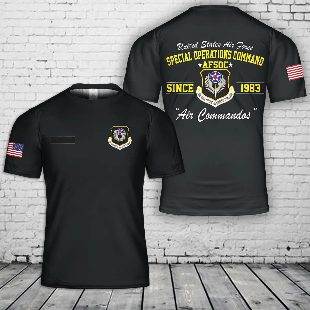 Custom Name US Air Force Special Operations Command T-Shirt 3D – Merch ...