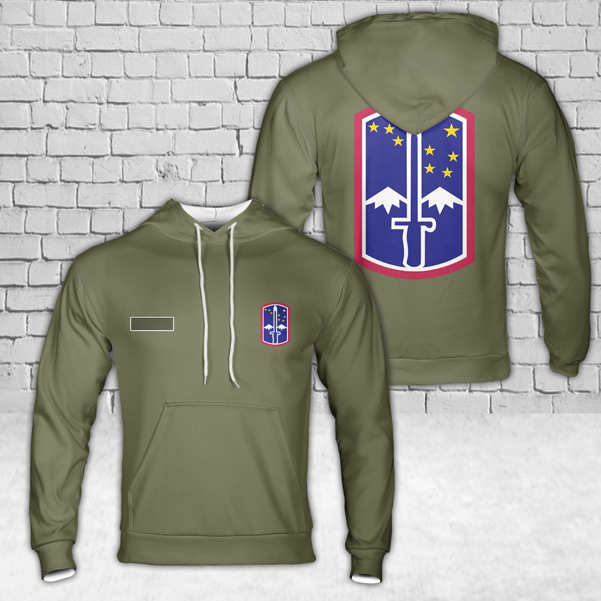 Custom Name US Army 172nd Infantry Brigade Hoodie 3D – Merch Gears