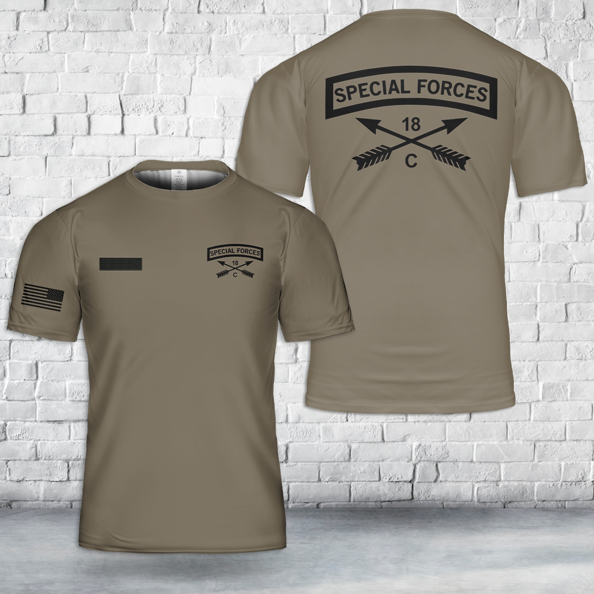 Custom Name US Army 18C Special Forces Engineer Sergeant T-Shirt 3D ...