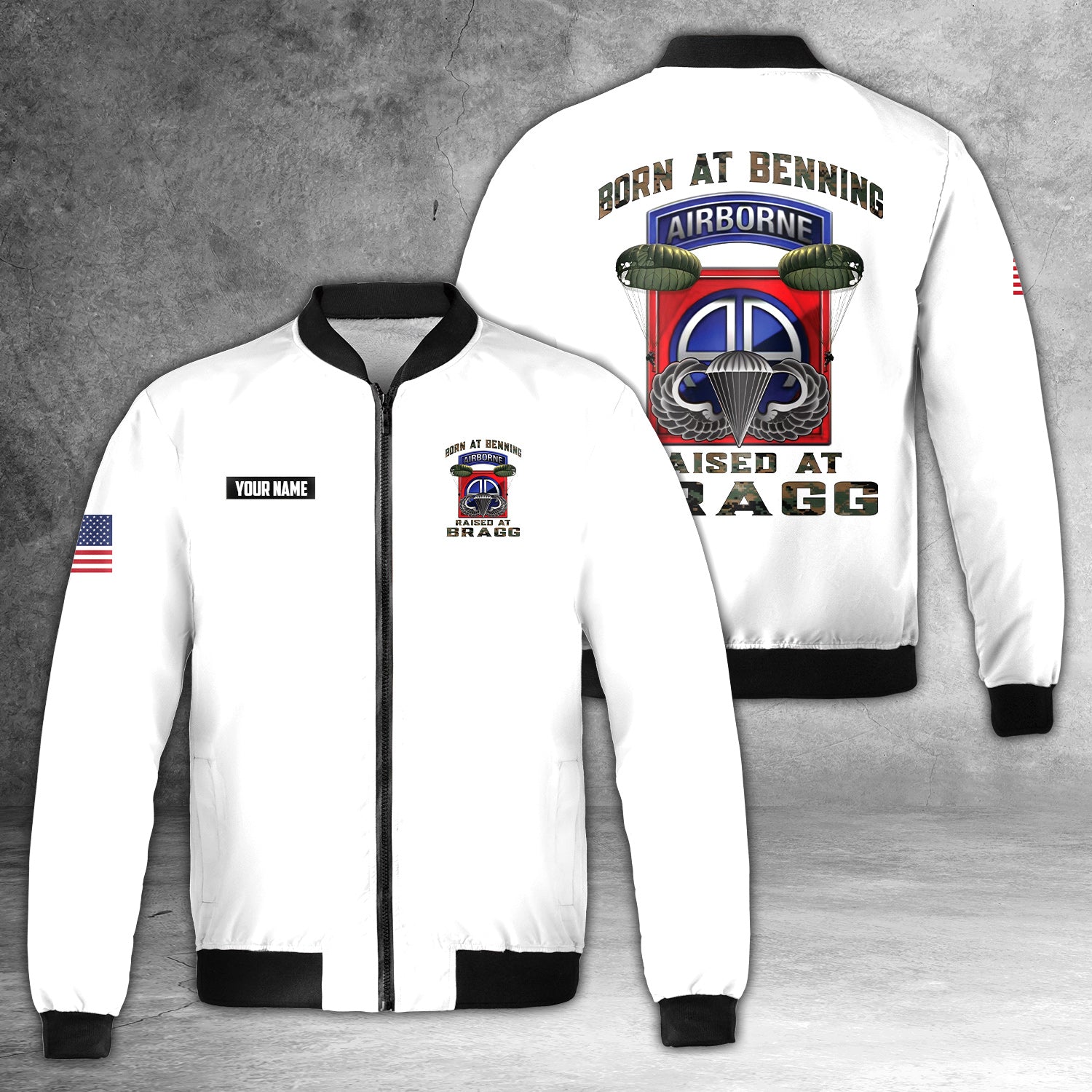 Custom Name US Army 82nd Airborne Bomber Jacket – Merch Gears