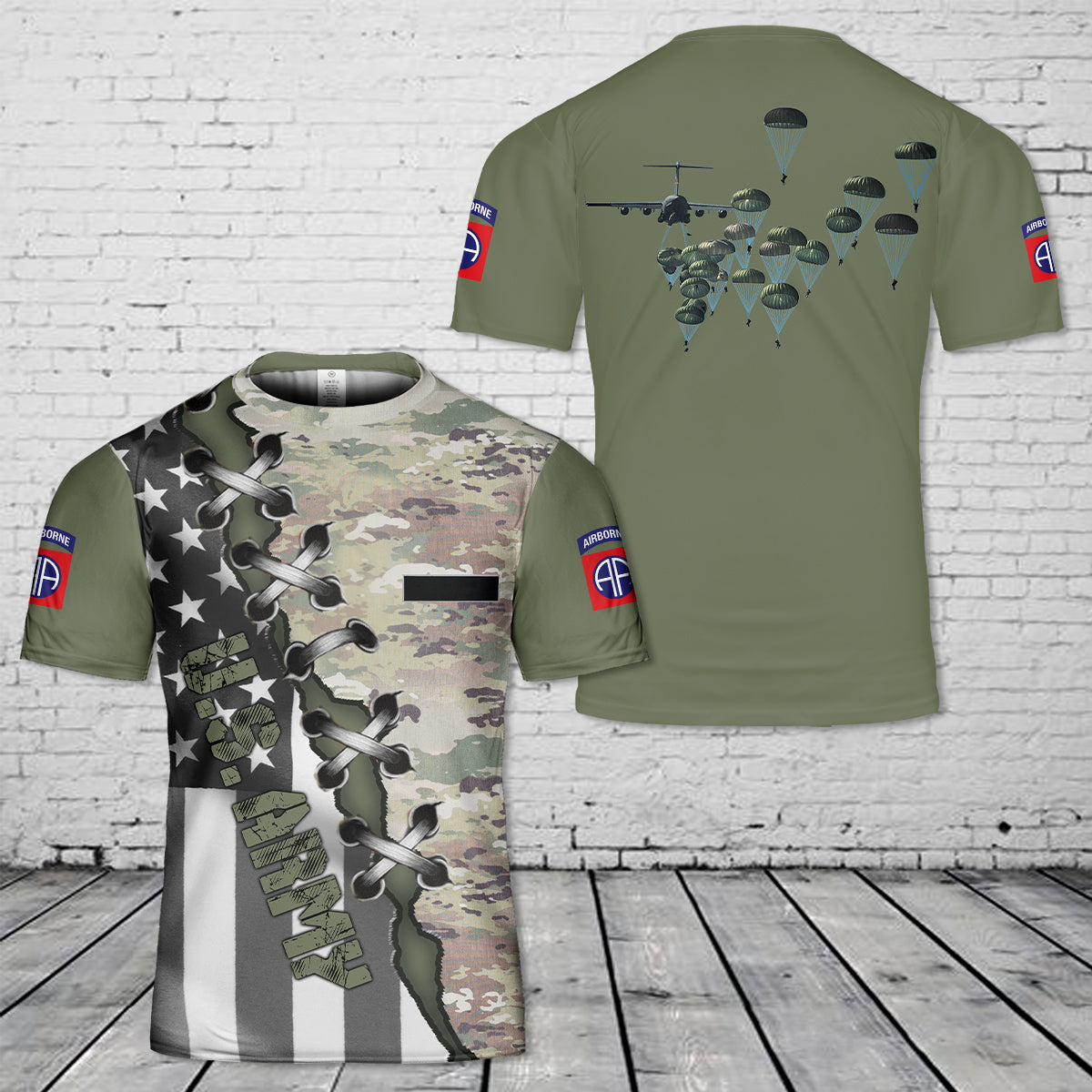 Custom Name US Army Paratroopers With The 82nd Airborne Division Parac ...