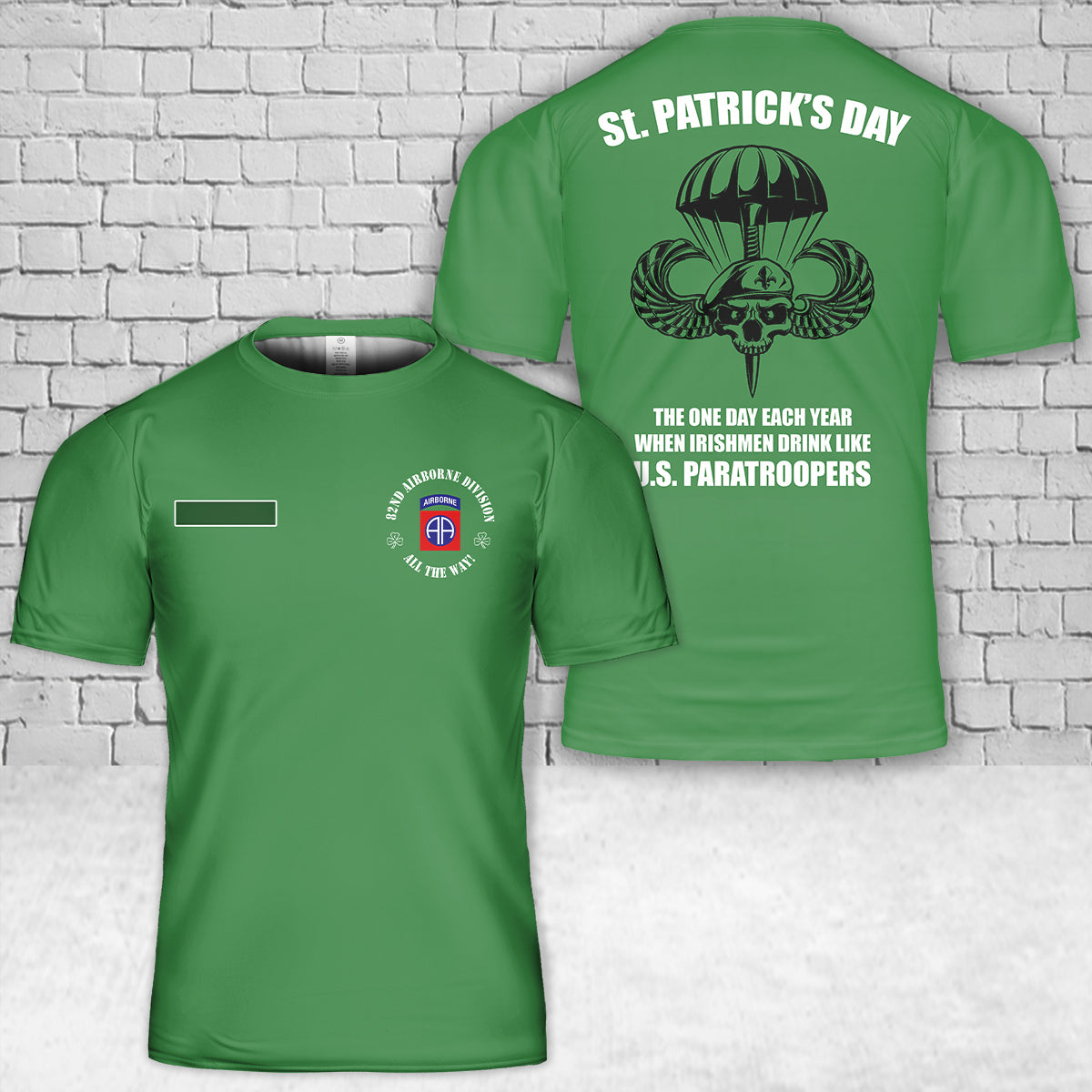 Custom Name US Army Paratroopers With The 82nd Airborne Division Parac ...