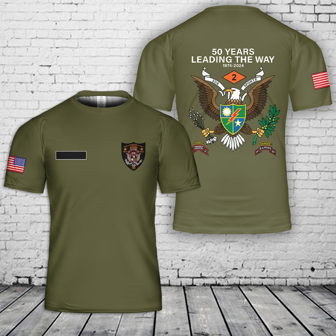 Custom Name US Army Ranger - 2nd Battalion, 75th Infantry Regiment - 5 ...