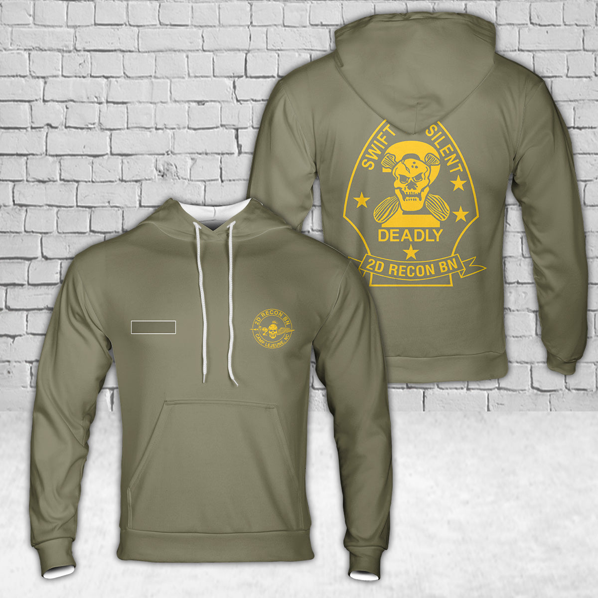 Custom Name US Marine Corps 2nd Reconnaissance Battalion (2nd Recon) H ...