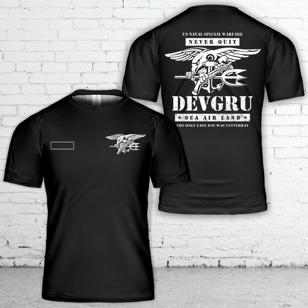 Custom Name US Navy Seal Team Six DEVGRU T-Shirt 3D – Merch Gears