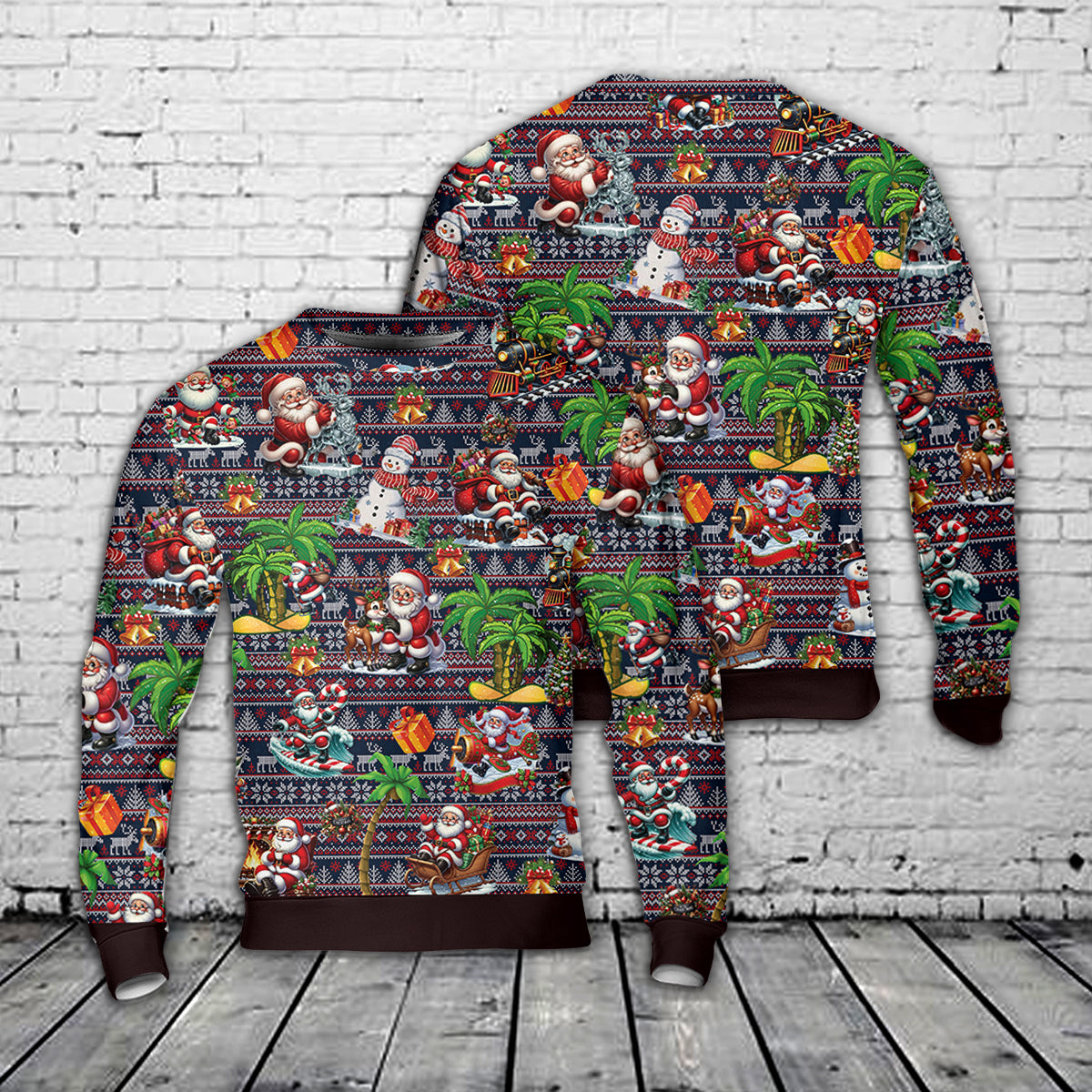 Cute Santa Claus Christmas AOP Sweater – Merch Gears