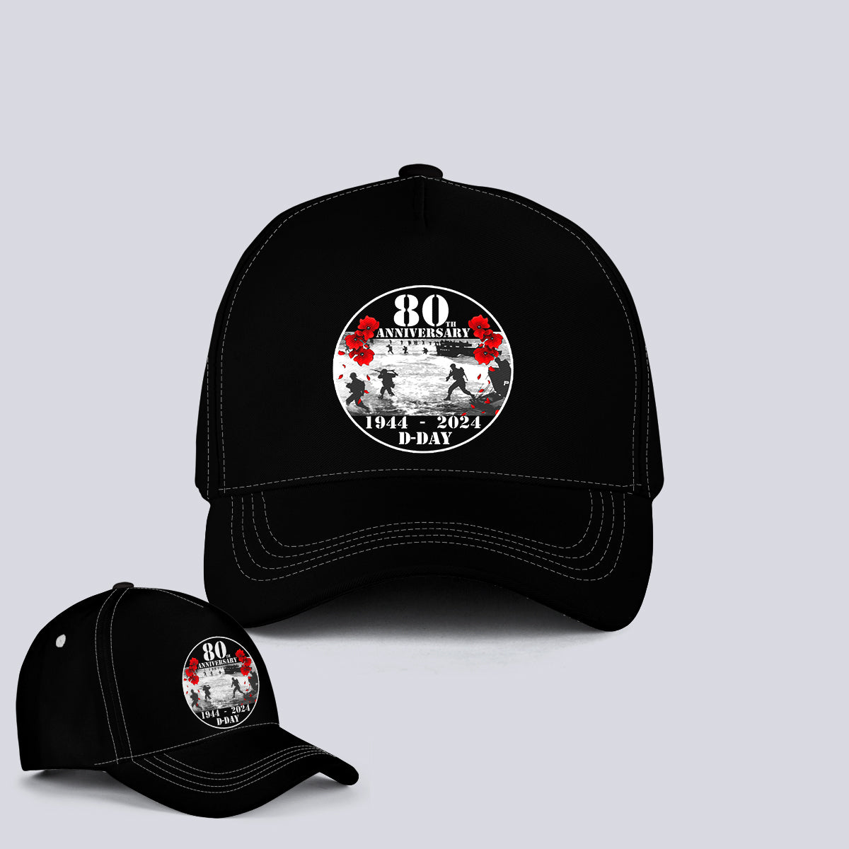 D-Day 80th anniversary Poppy badge Remembrance Day Poppy Lest We Forge ...