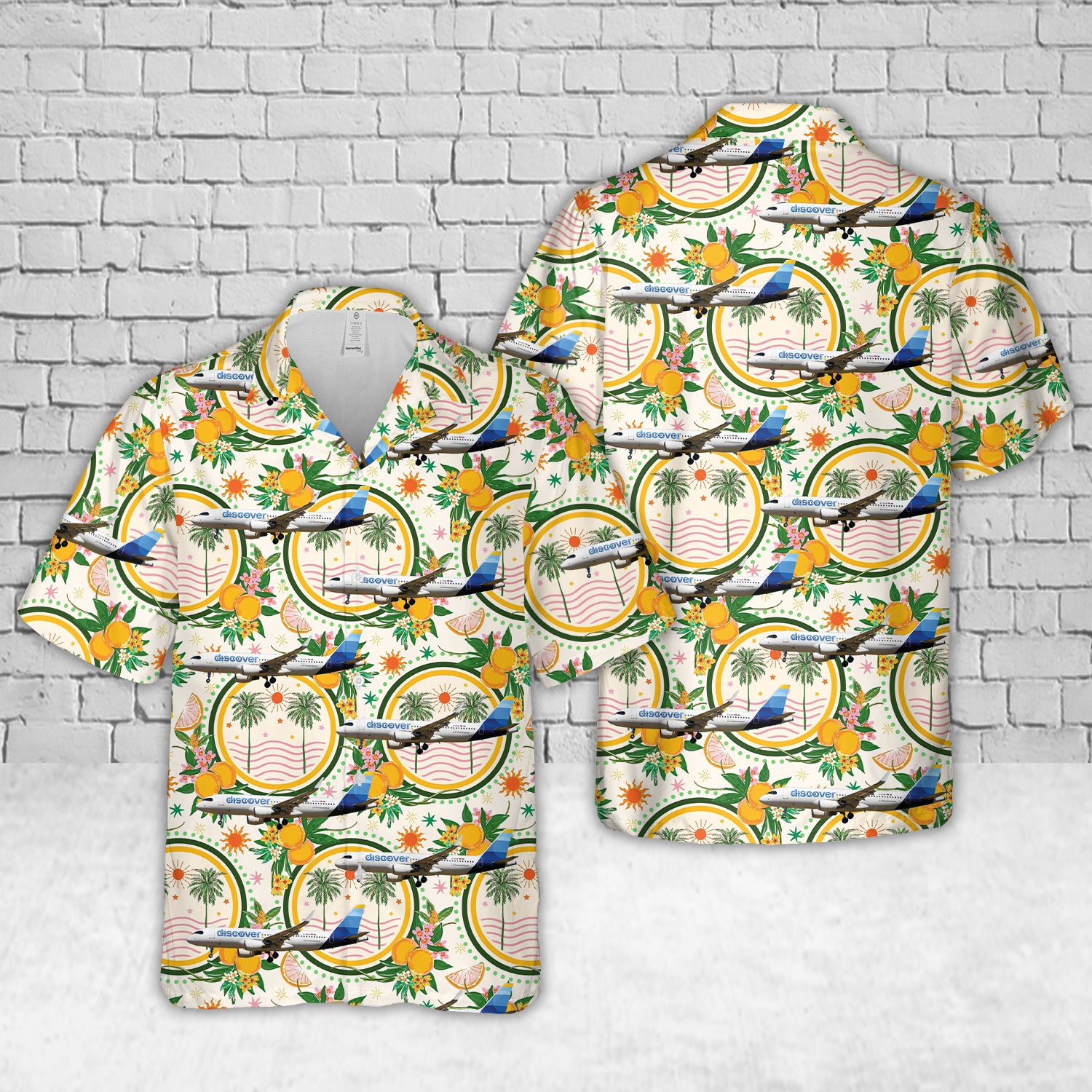 Discover Airlines Airbus A320-214 Hawaiian Shirt – Merch Gears