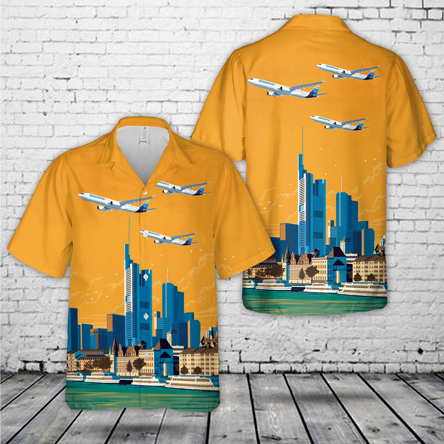 Discover Airlines Airbus A330-300 Hawaiian Shirt – Merch Gears