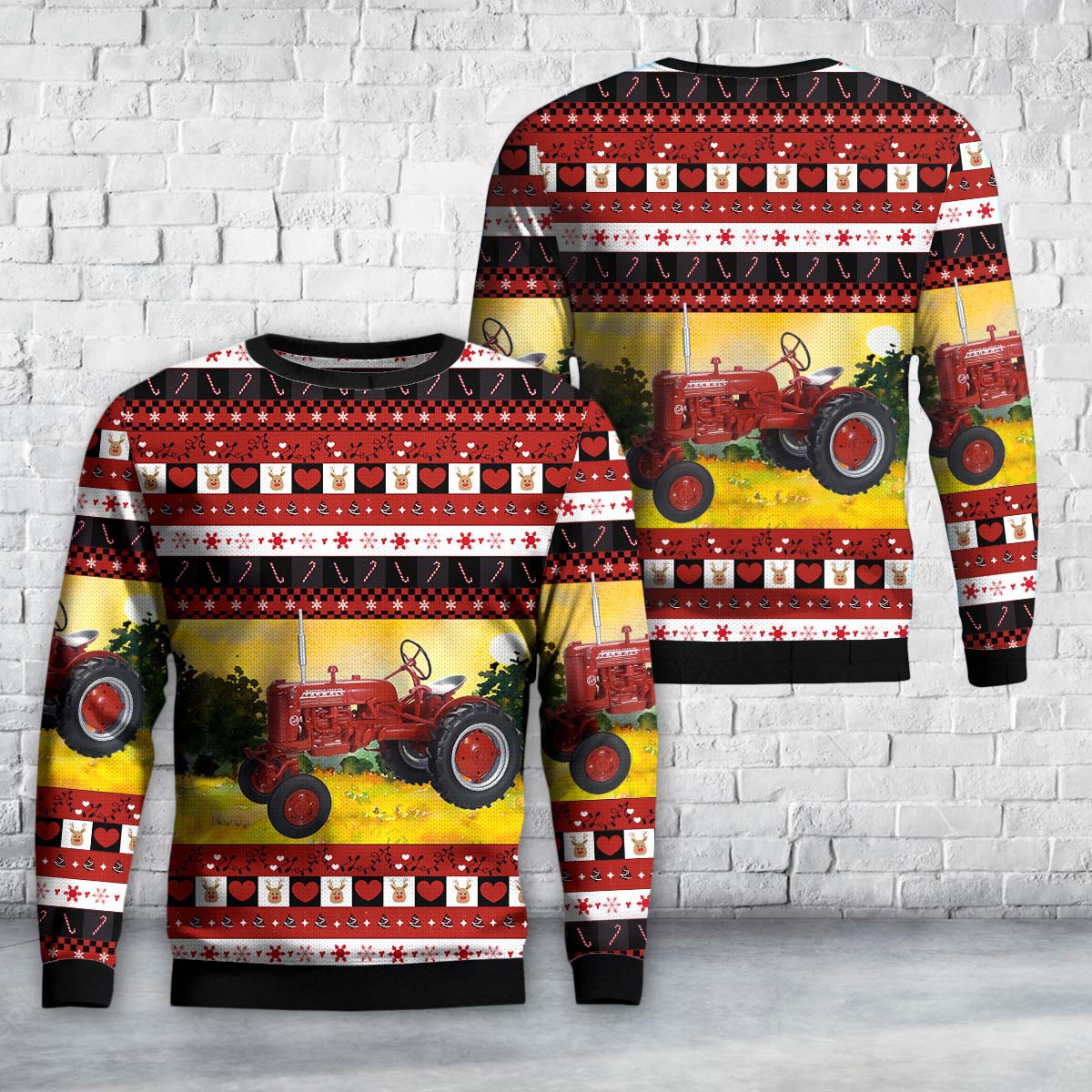 Farmall Cub IH Tractor Christmas Ugly Sweater – Merch Gears