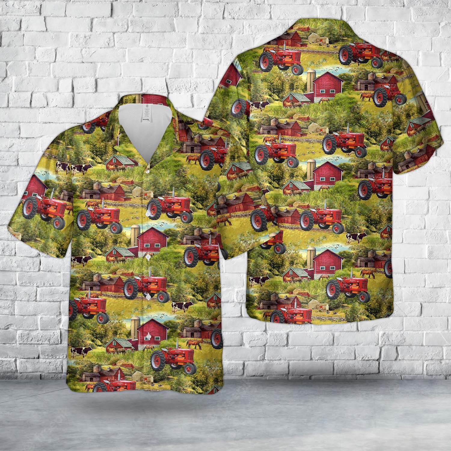 Farmall M with Sheppard Diesel Conversion Tractor Hawaiian Shirt ...