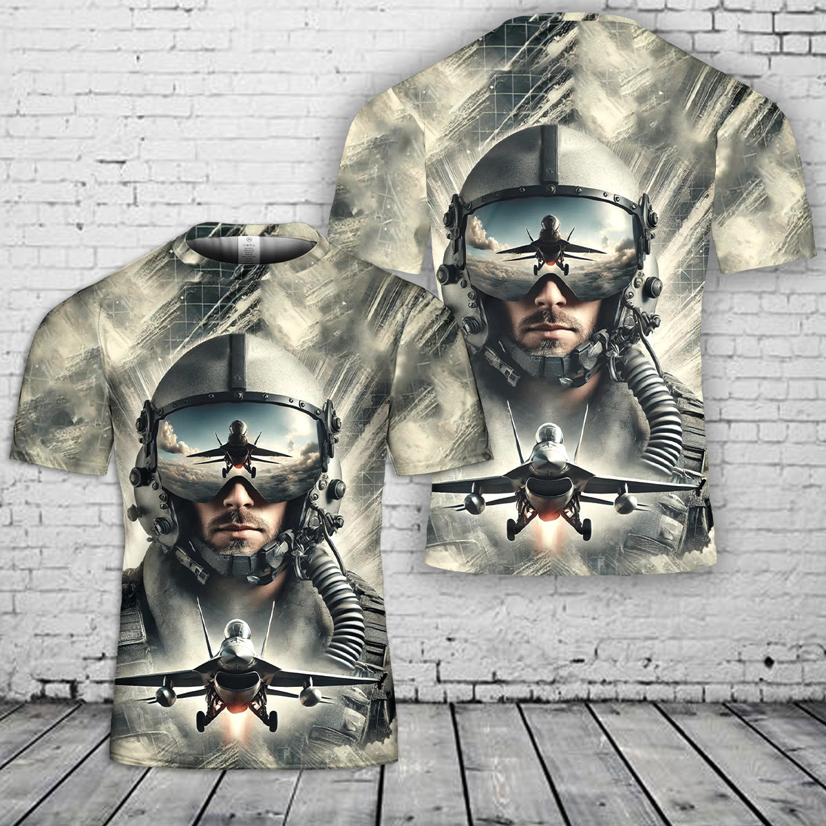 Fighter Pilot Military Aviation T-Shirt 3D – Merch Gears