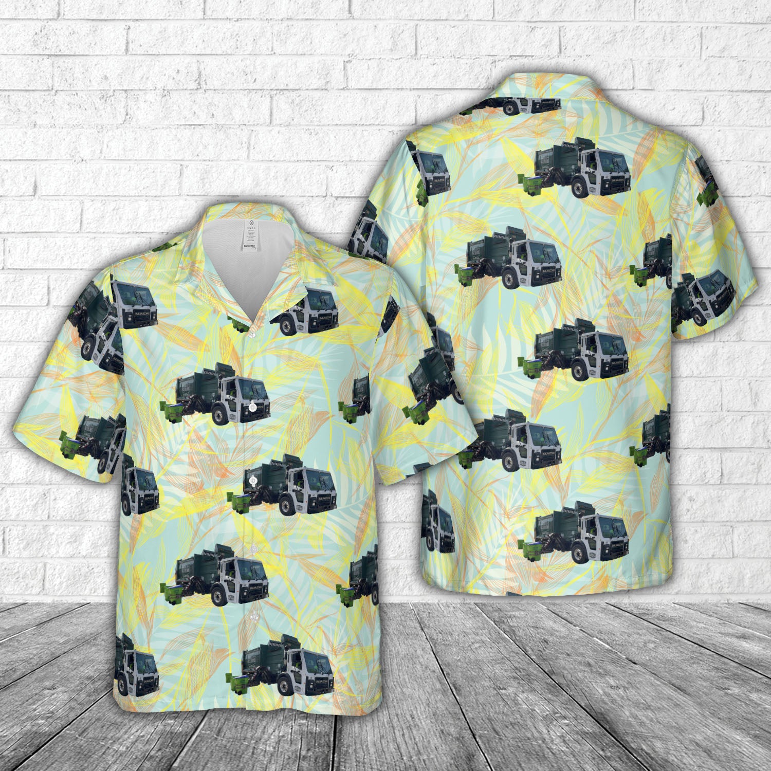 Frontier Waste Solutions Garbage Truck Hawaiian Shirt – Merch Gears