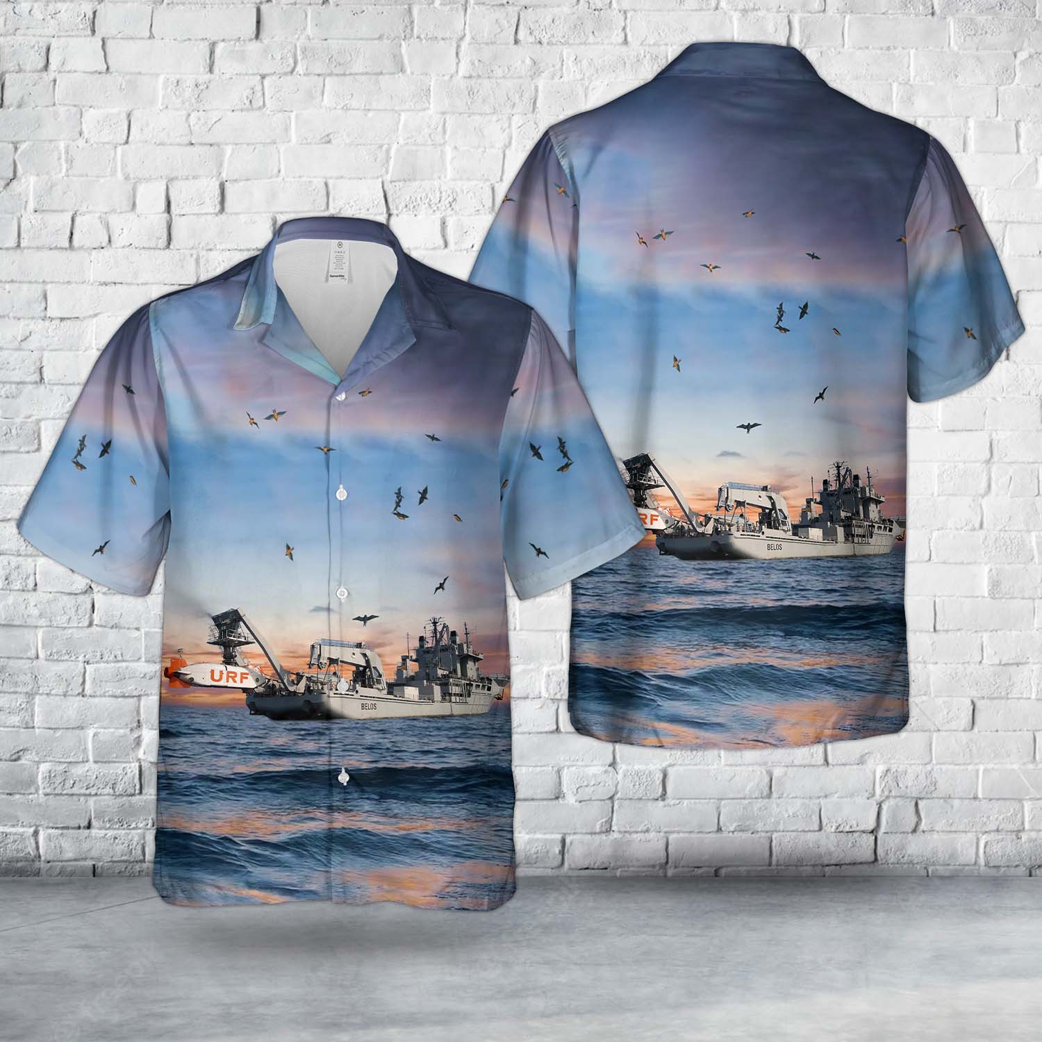 HMS Belos & URF rescue Submarine Swedish Navy Hawaiian Shirt – Merch Gears