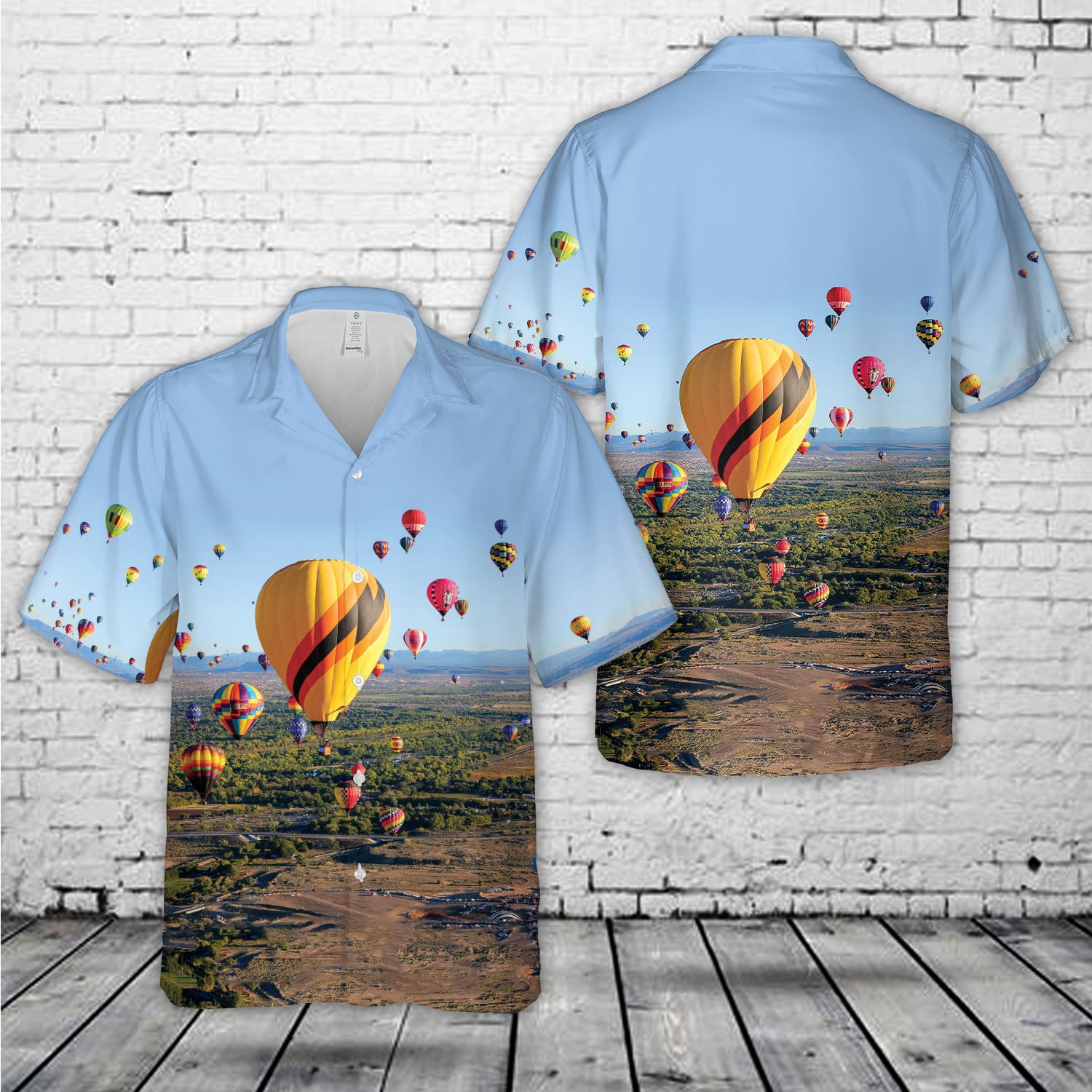 Hot Air Balloon Albuquerque International Balloon Fiesta Hawaiian Shir ...